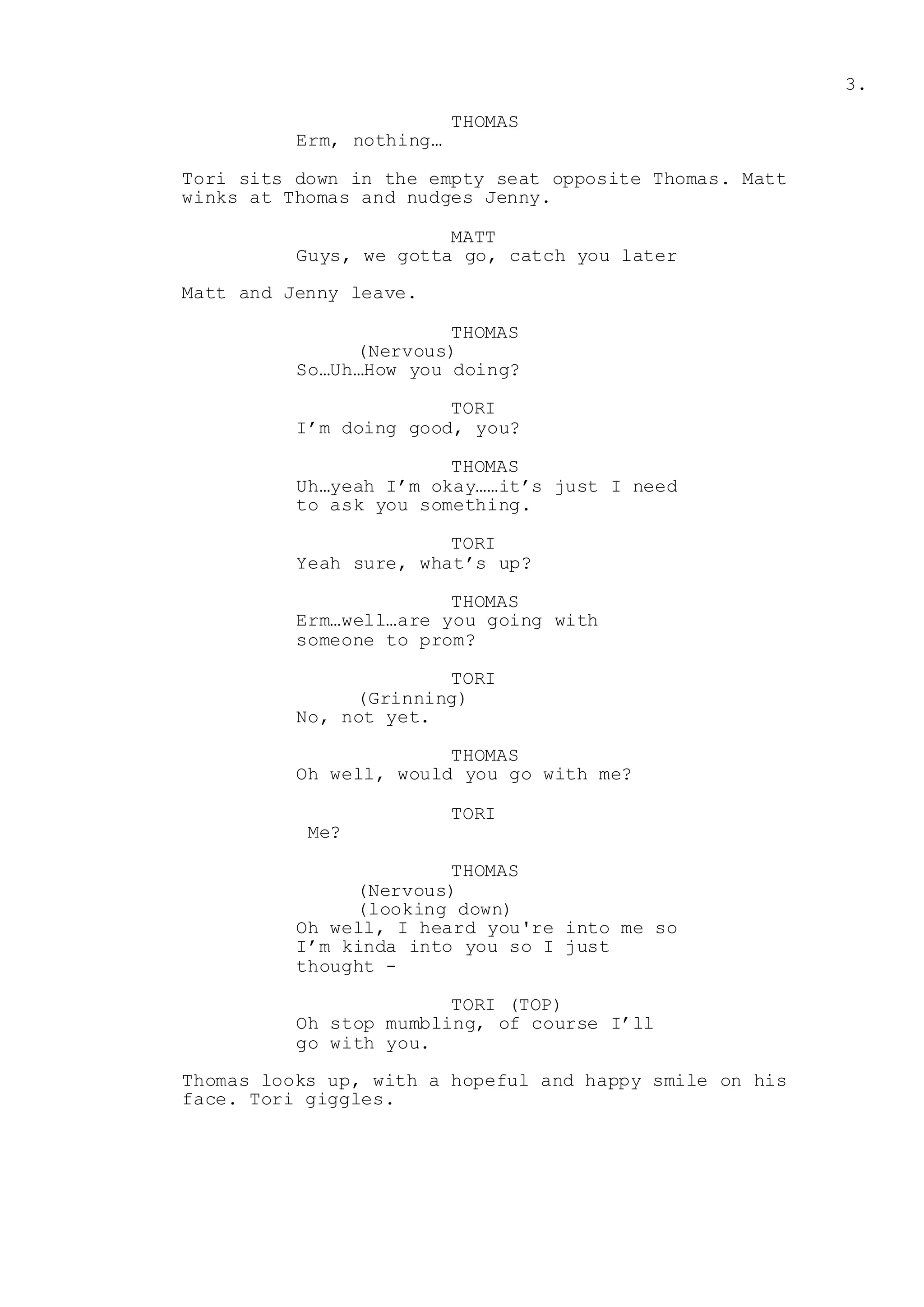 Script - Insanity | DOCX