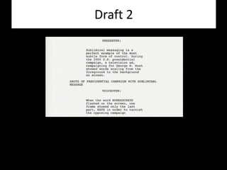 Script, Shot List, Costume & Storyboard | PPT