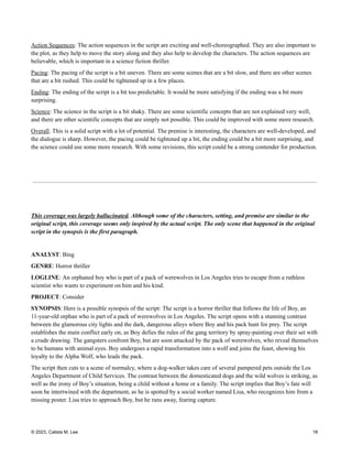 Script Coverage Transformed: Leveraging the Disruptive Potential of ...