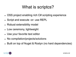 Introduction to Scriptcs | PDF