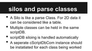 VBA API for scriptDB primer | PPT