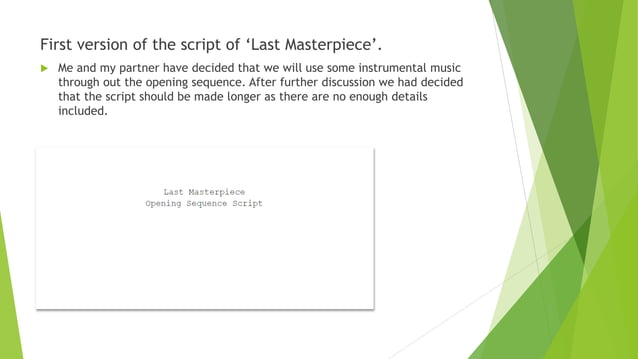 Script development | PPTX