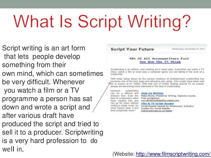 Script development and commissioning