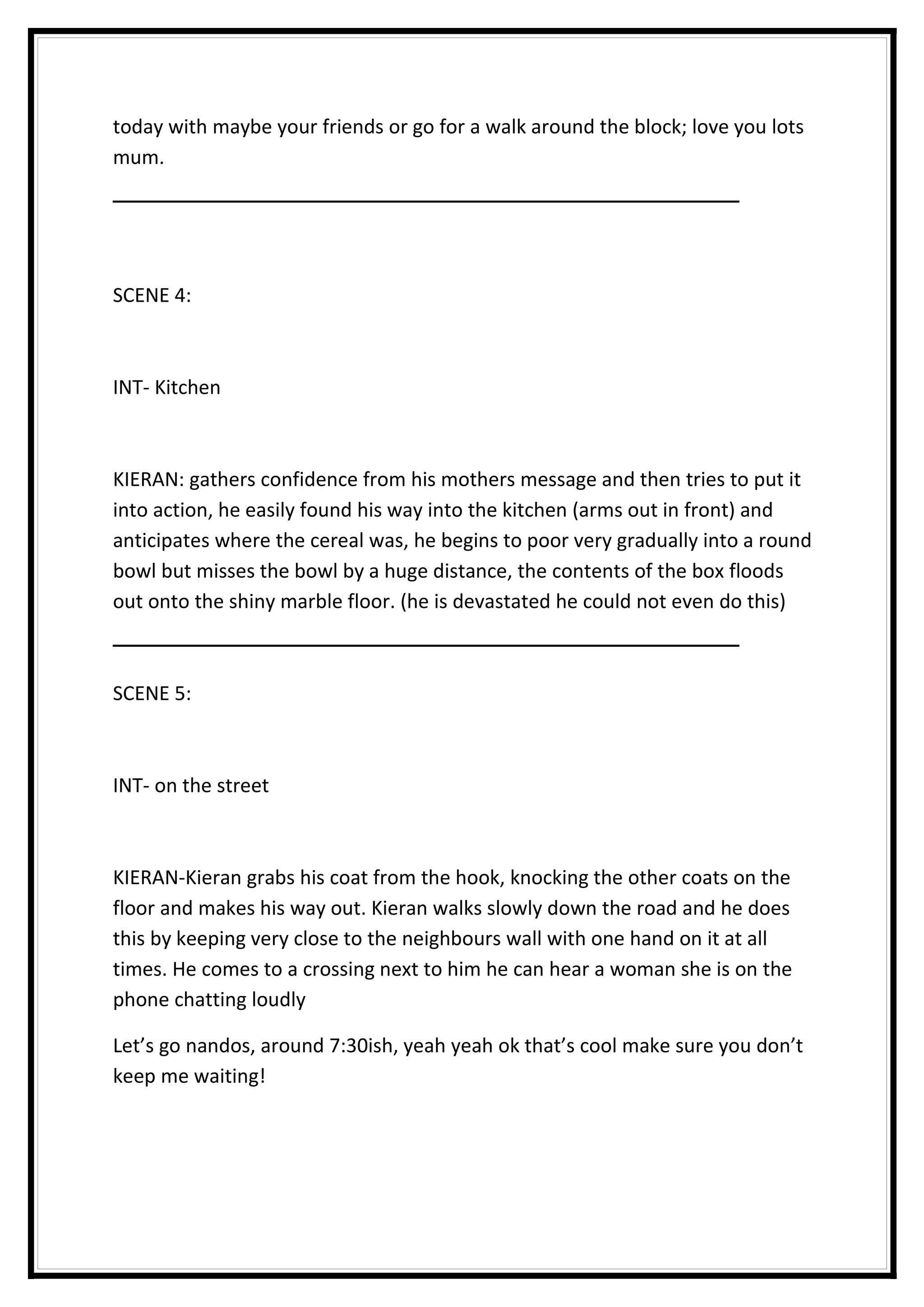 Script draft 1 | PDF