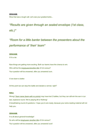 Script: 1st Draft | PDF