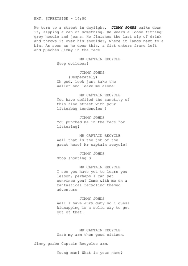 Mr captain recycle script | PDF | Environmental Services Industry ...