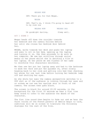 Script draft 1 | DOCX | Movies | Entertainment