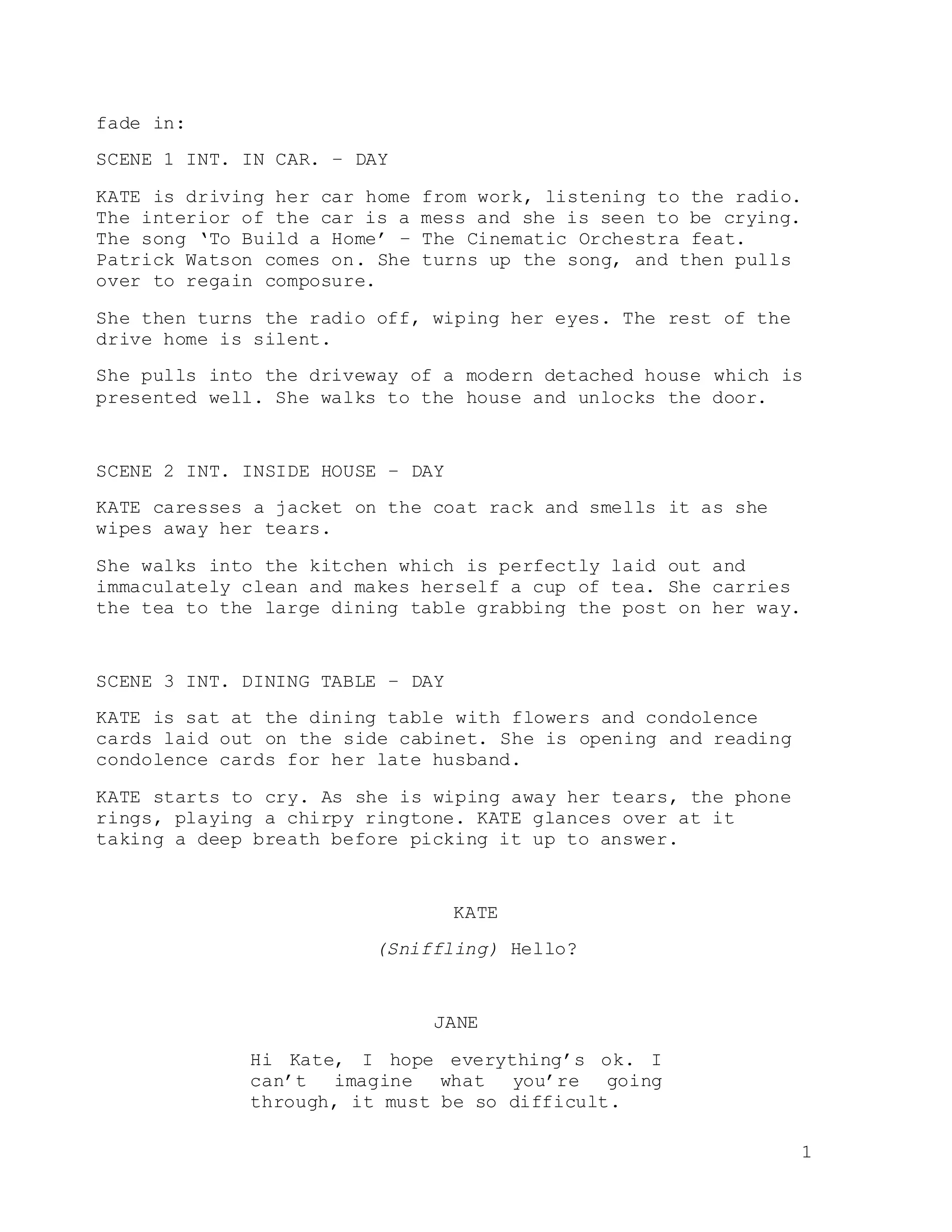 Script draft 2 | PDF