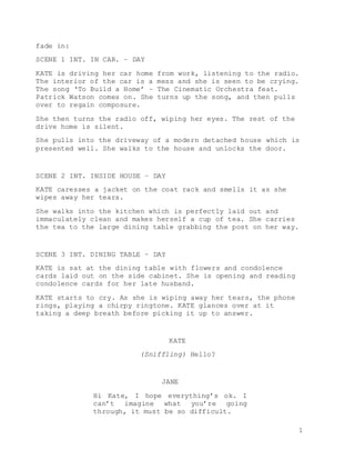 Script draft 2 | PDF