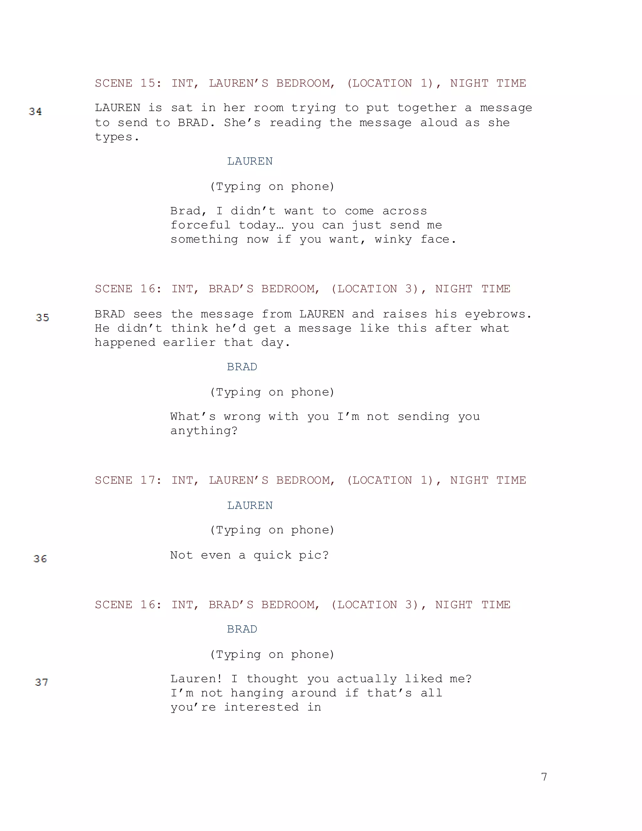 Script draft 3 | PDF
