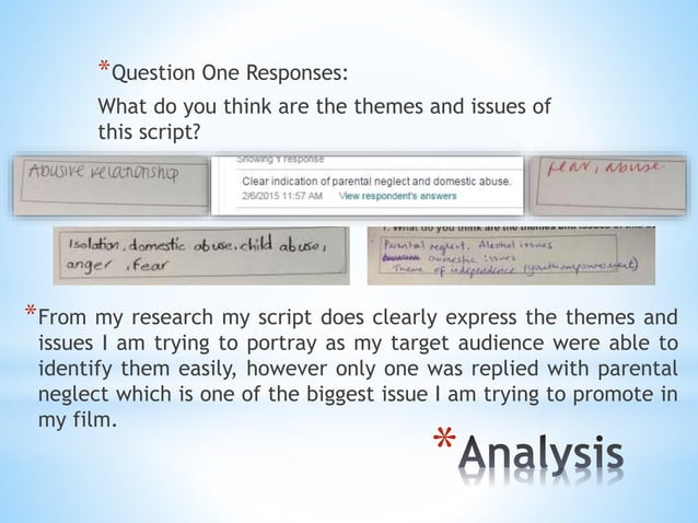 Script draft 3 – questionnaire | PPTX | Parenting | Family and ...