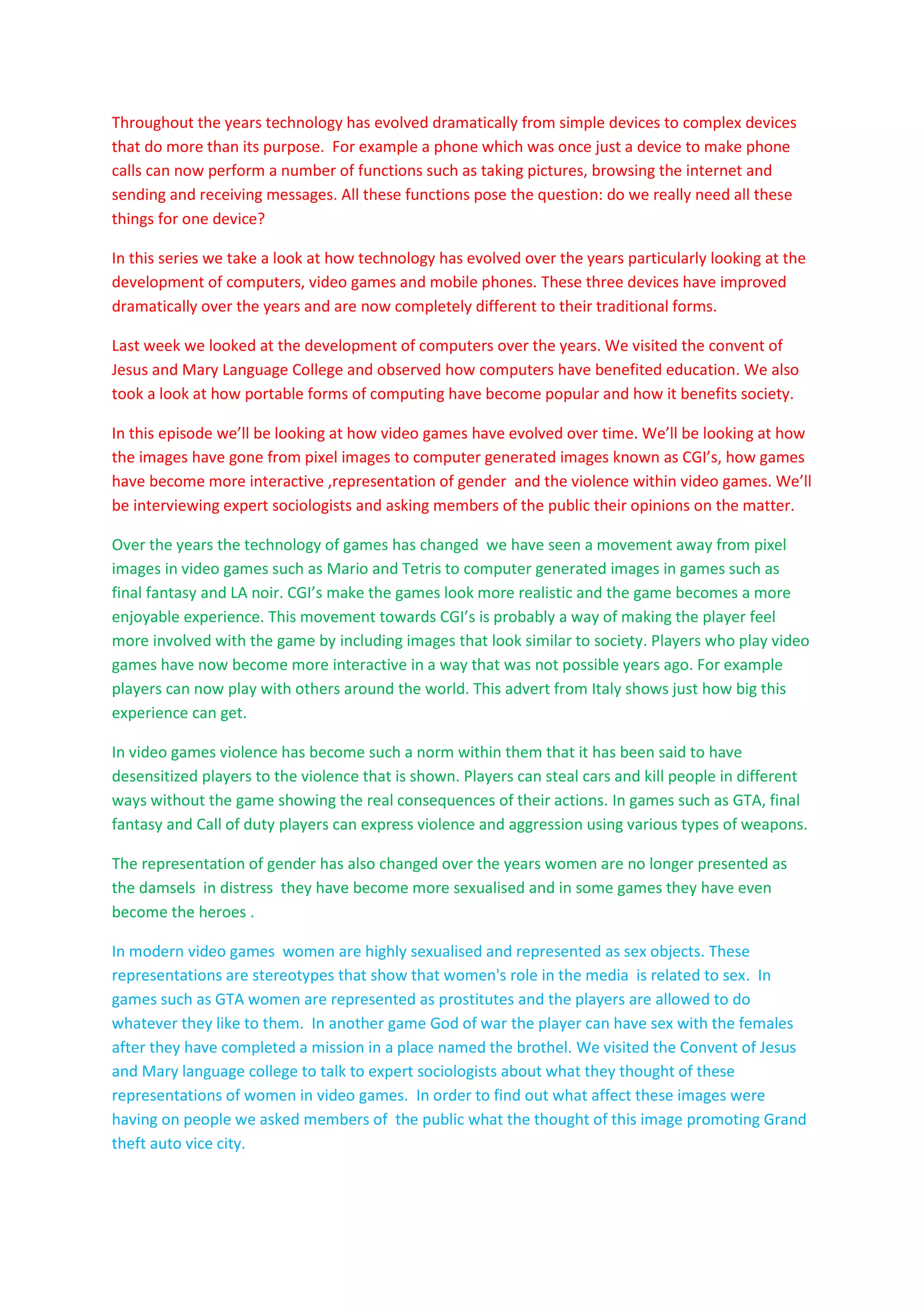 Script draft two (1) | PDF