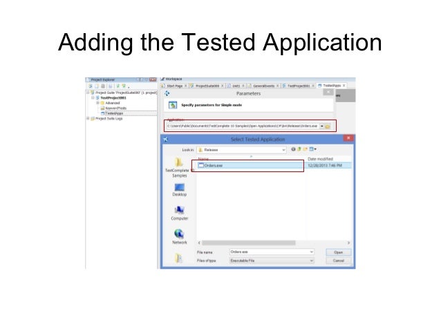 Script Driven Testing Using Testcomplete