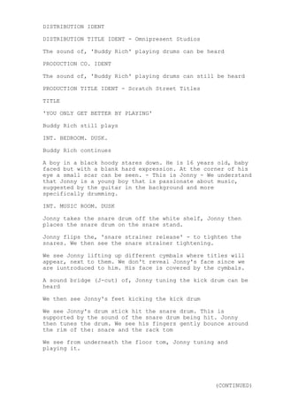 Drummer Boy Script | PDF