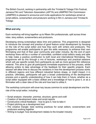 Call for Applications| Script Editors Workshop | PDF