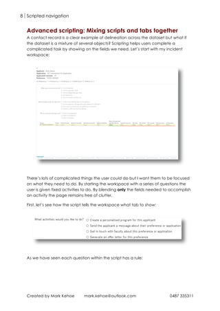 Scripted navigation ideas for Oracle Service Cloud | PDF