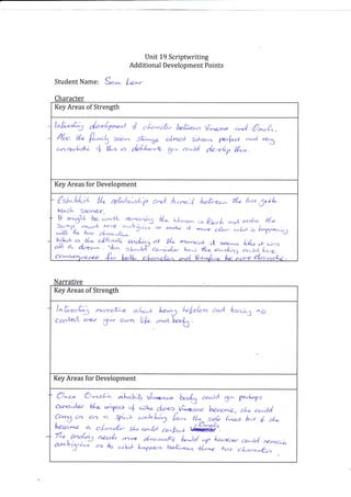 Script feedback | PDF