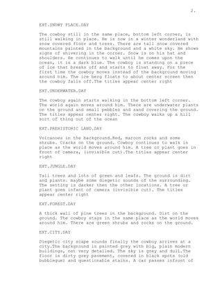 Shane's first draft of script | PDF