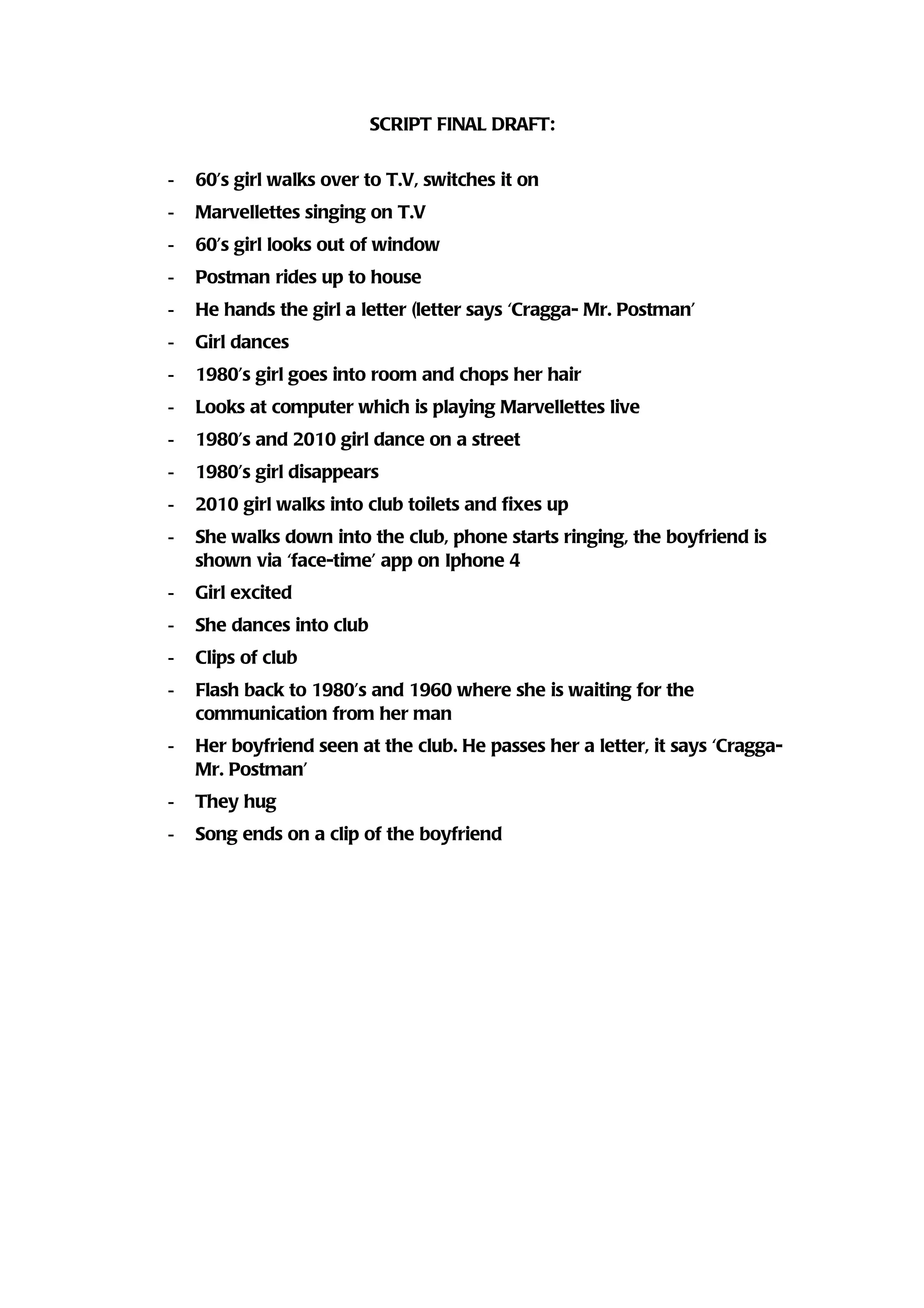 Script final draft | DOC