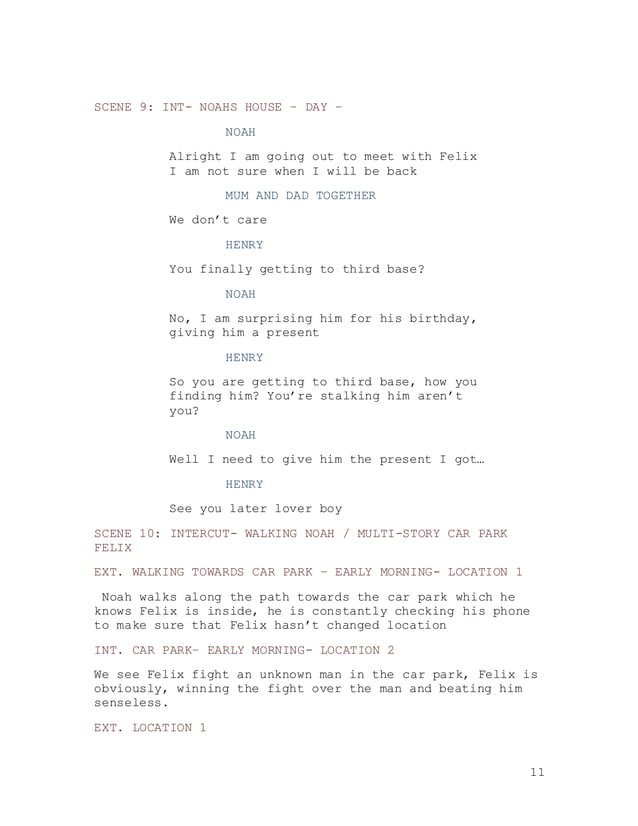 Script first draft 2 | PDF