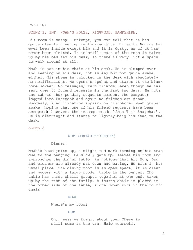 Script first draft 2 | PDF