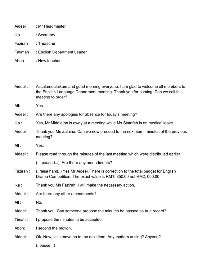 Script For English Meeting script-for-english-meeting