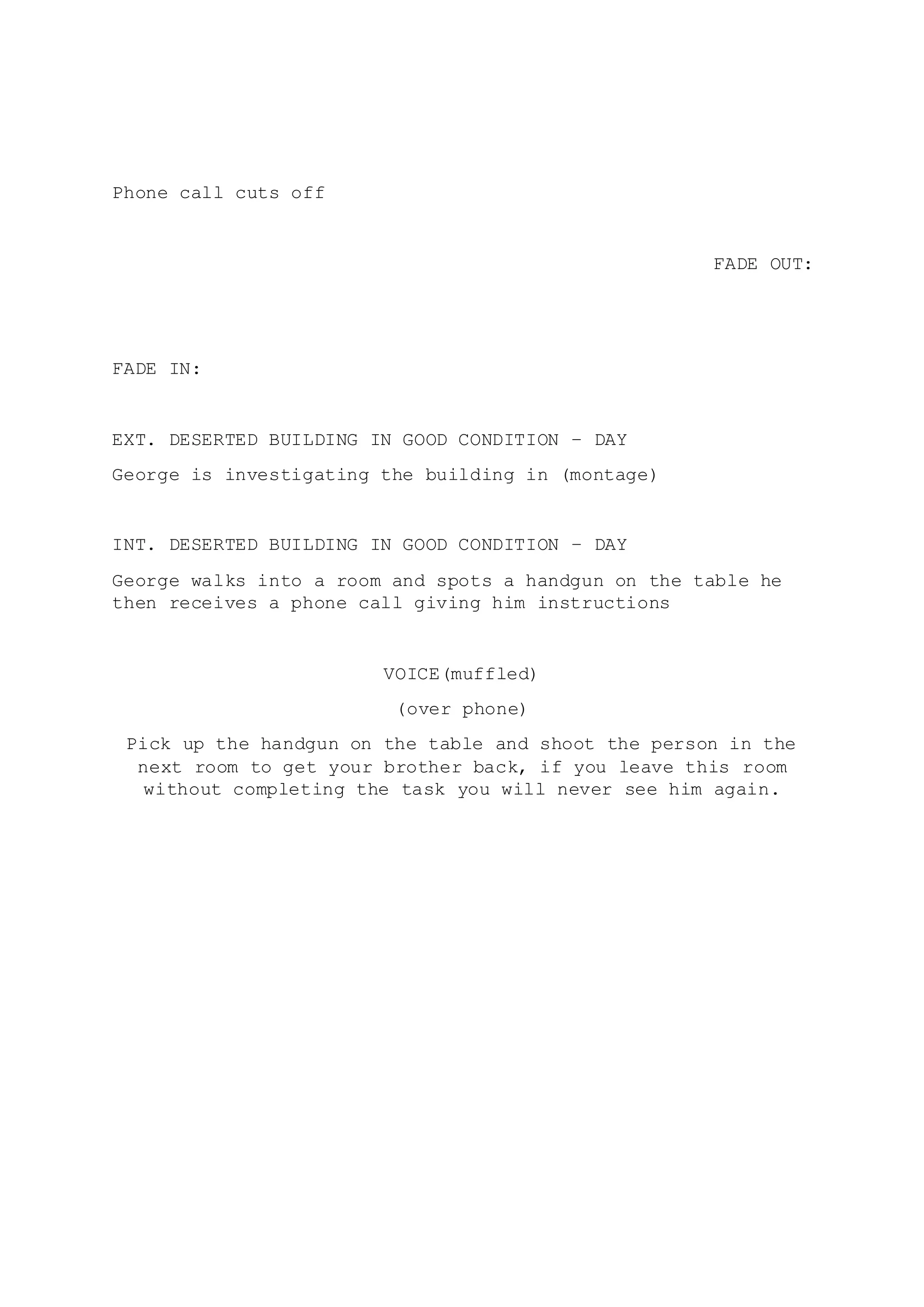 Script for enigma | DOCX