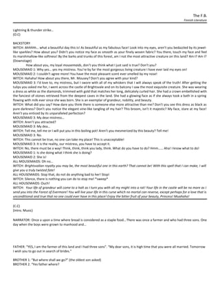 chamber theater Script (forest bride) | DOC