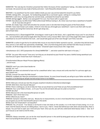 chamber theater Script (forest bride) | DOC