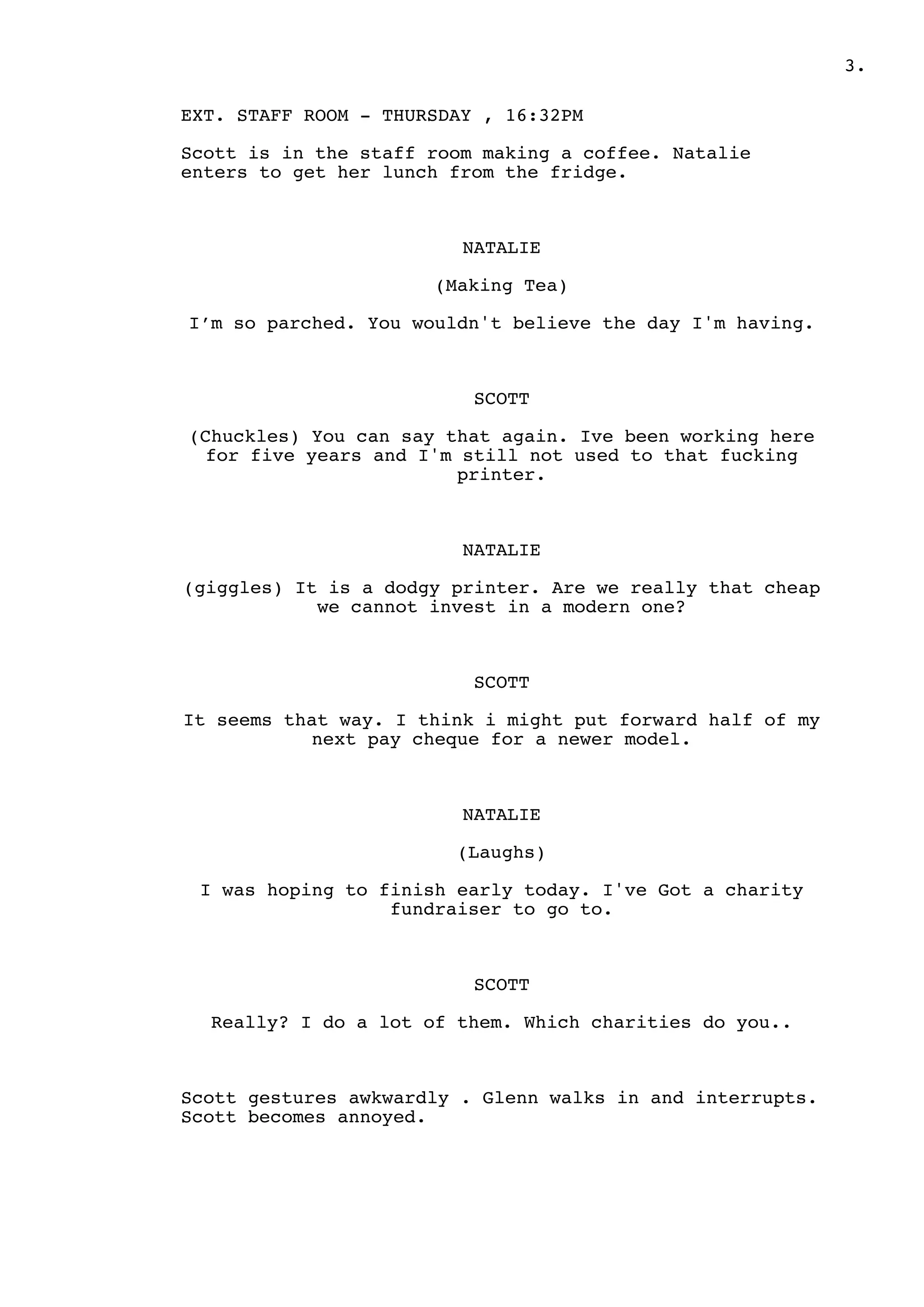 Script for film | PDF