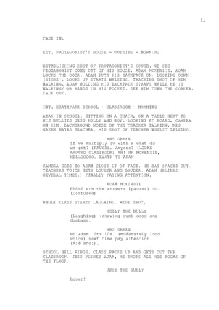 Script for homeless movie | PDF