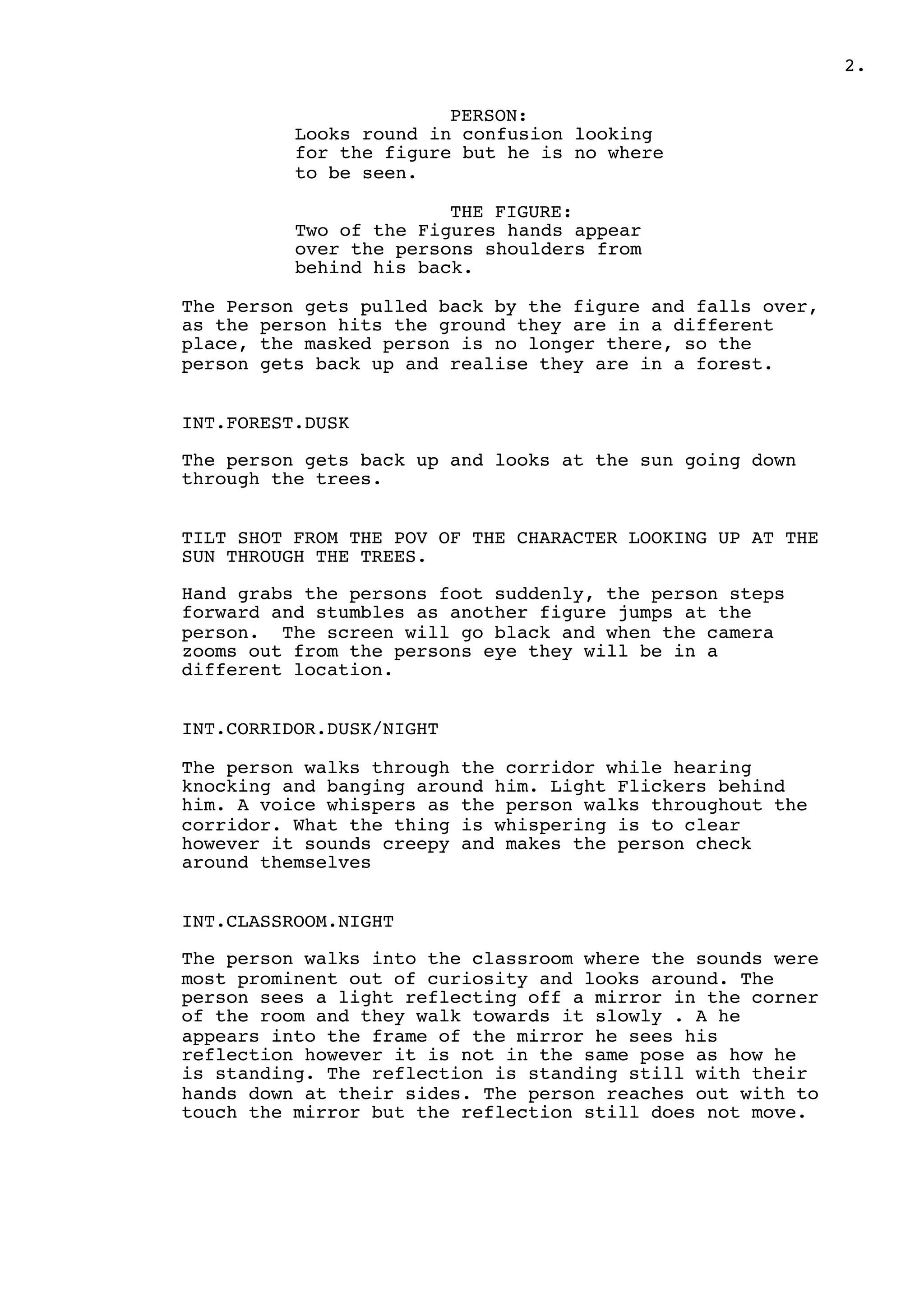 Script for horror film | PDF