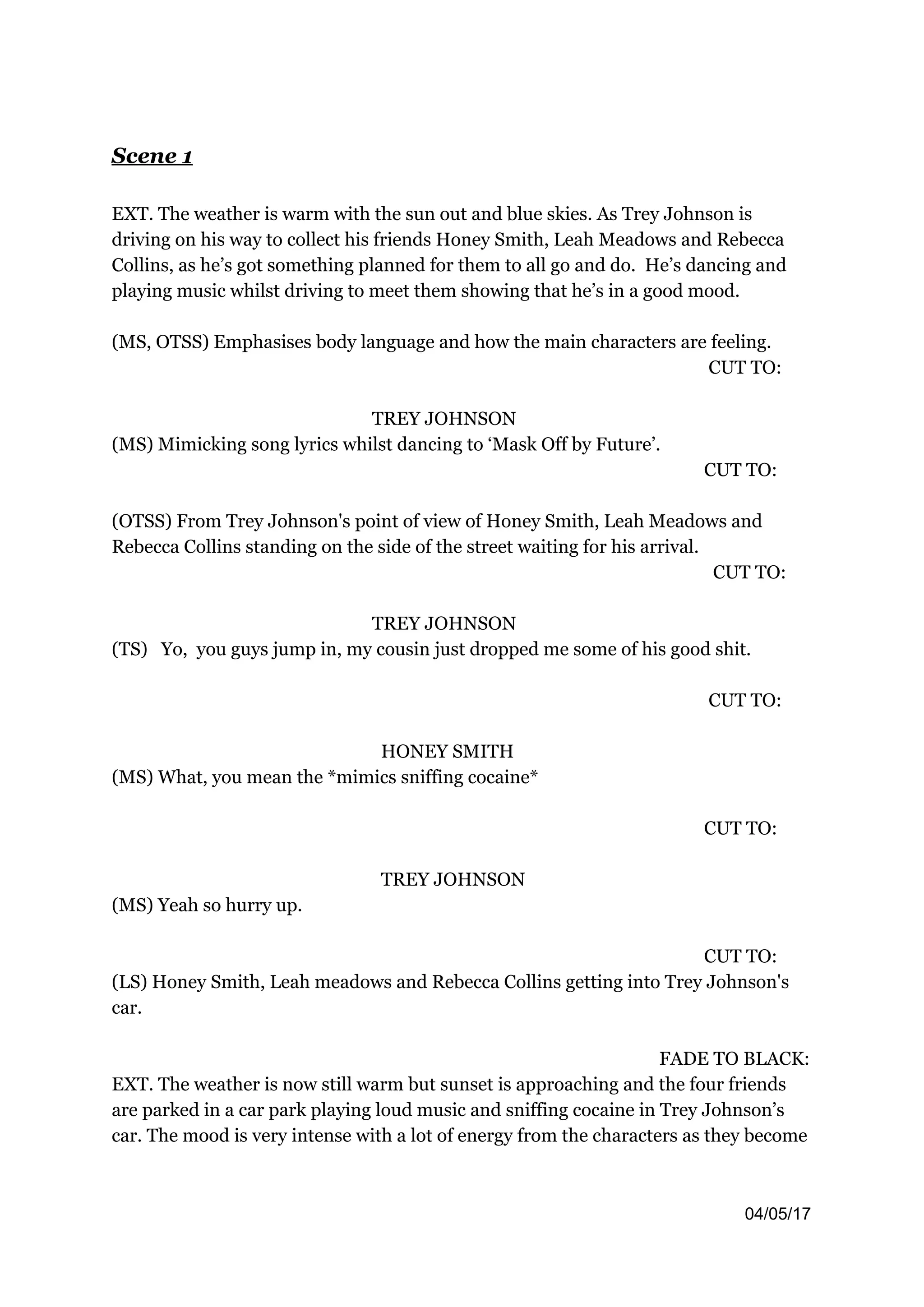 Script for horror trailer | PDF