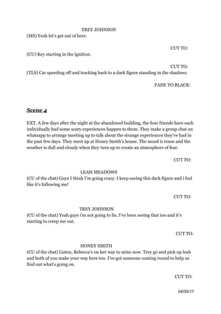 Script for horror trailer | PDF