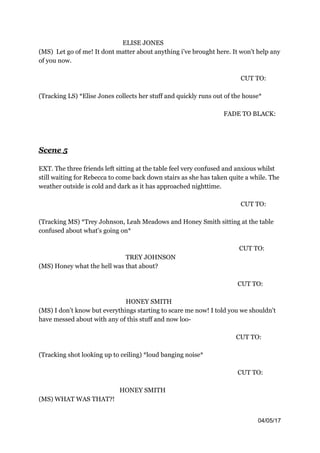 Script for horror trailer | PDF