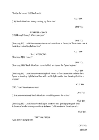 Script for horror trailer | PDF