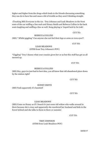 Script for horror trailer | PDF