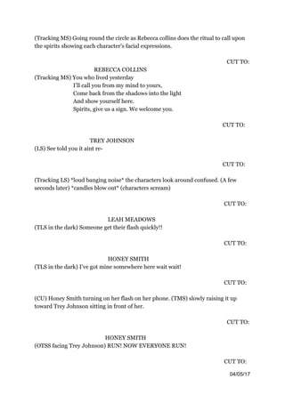 Script for horror trailer | PDF