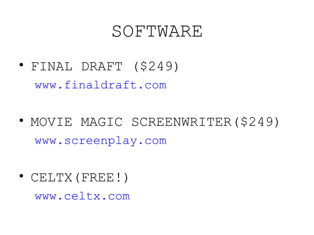 Script Format Cheat Sheet | PPT | Screenwriting | Content Production