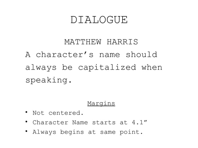 Script Format Cheat Sheet | PPT | Screenwriting | Content Production