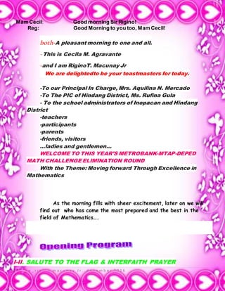 Script for mtap | DOCX