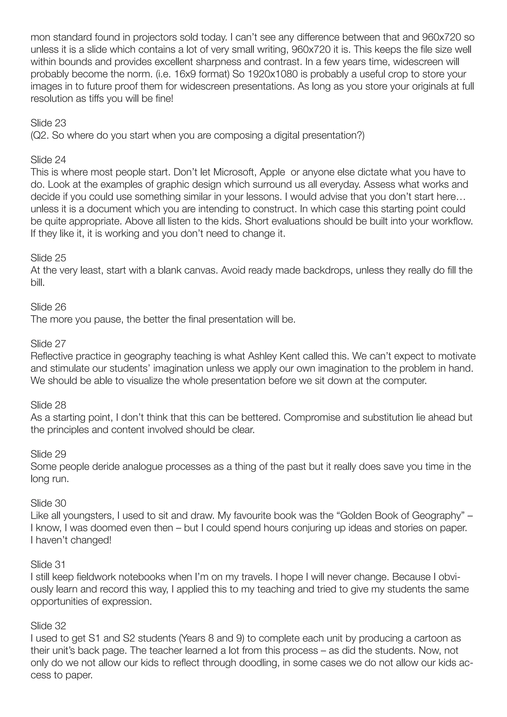 Script For Perfect Presentation | PDF