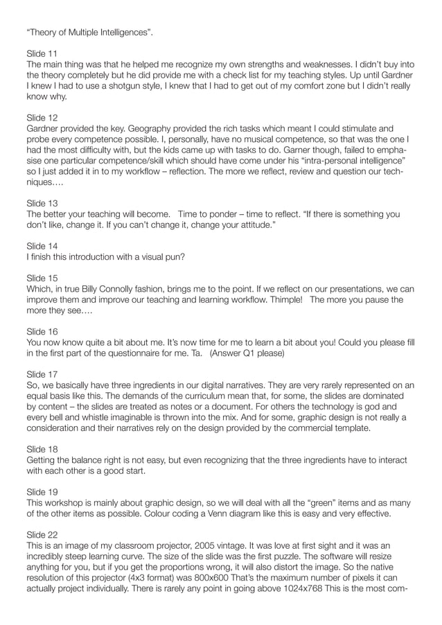 Script For Perfect Presentation | PDF