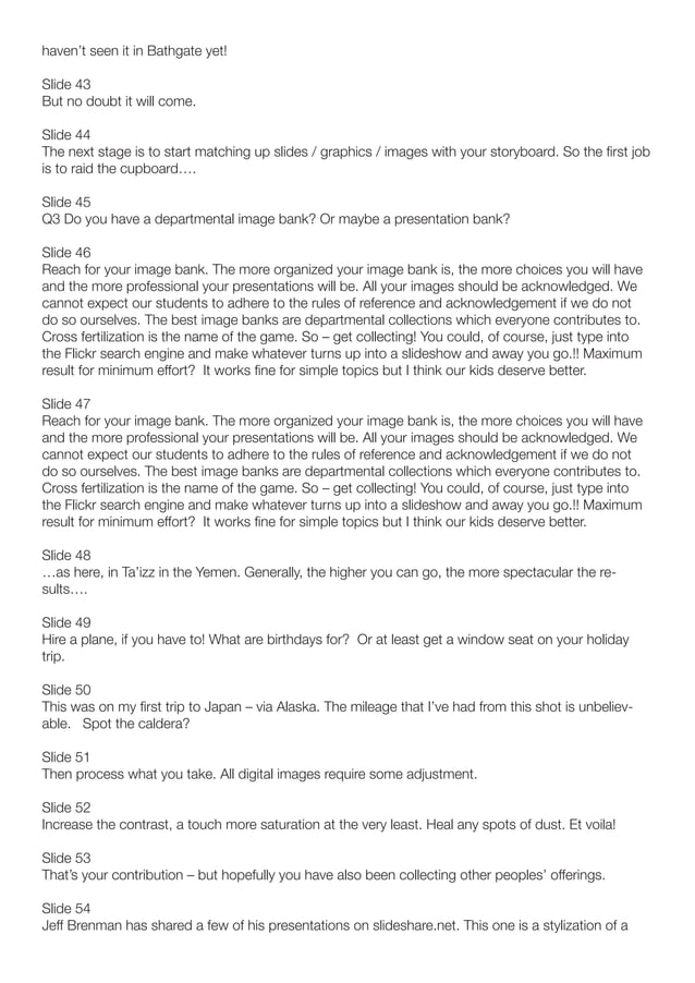 Script For Perfect Presentation | PDF