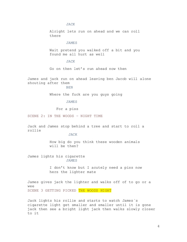 Script for picked out daft 1 | DOCX | Cigars | Hobbies & Interests