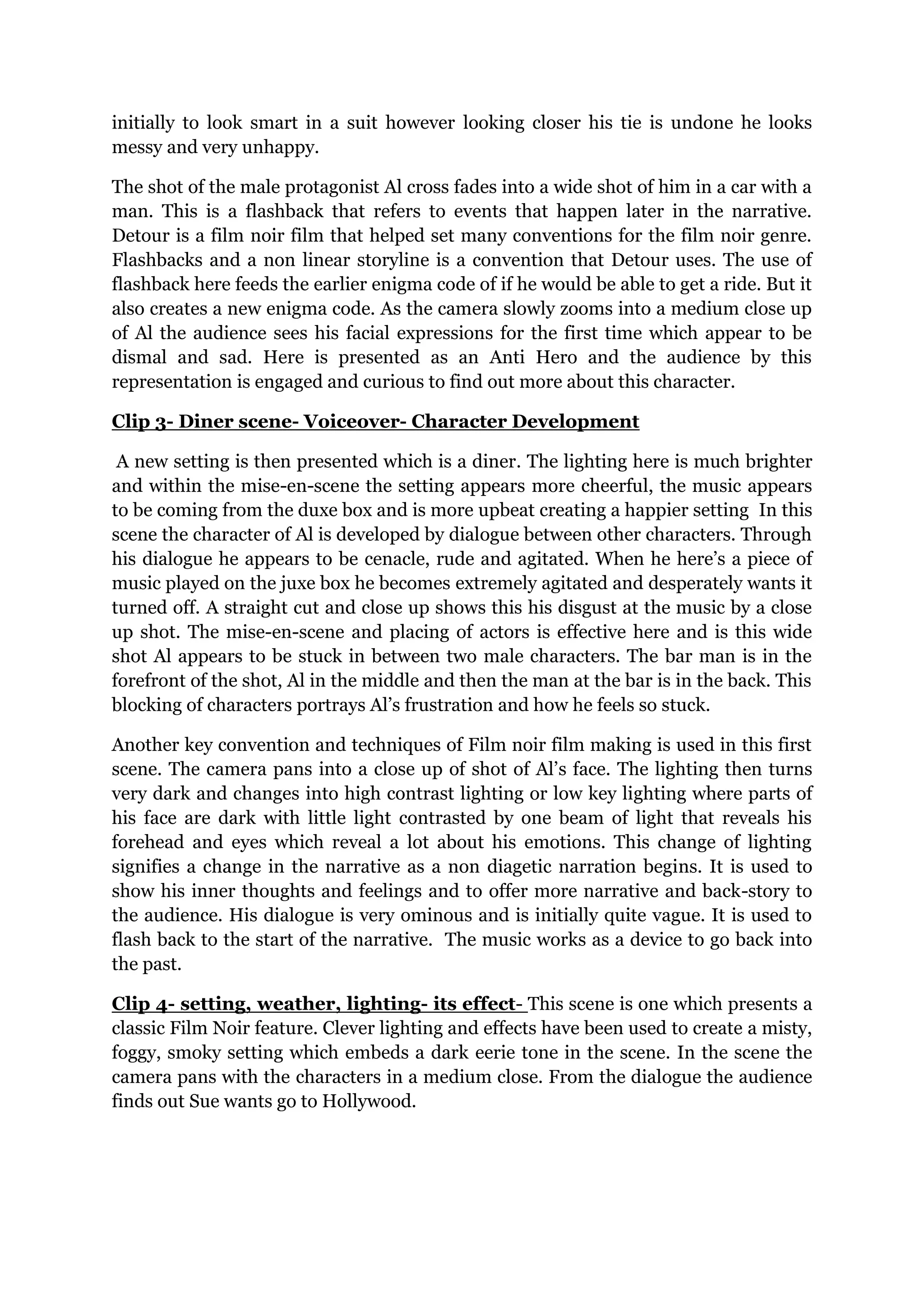 Script for recording video analysing Detour | DOCX