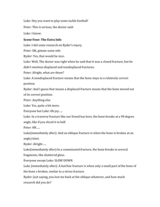 Script for science project 3 skit | DOCX