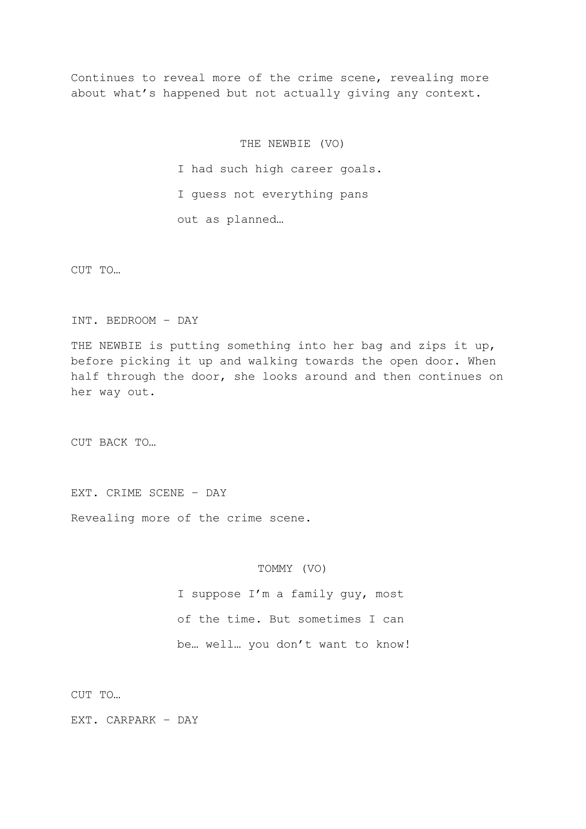 1st draft for script | DOCX