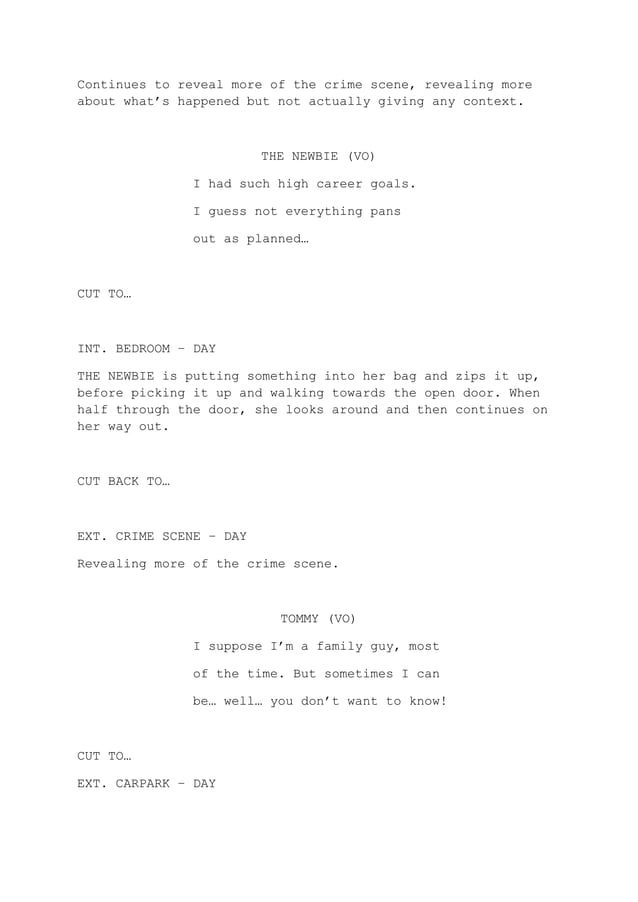 1st draft for script | DOCX