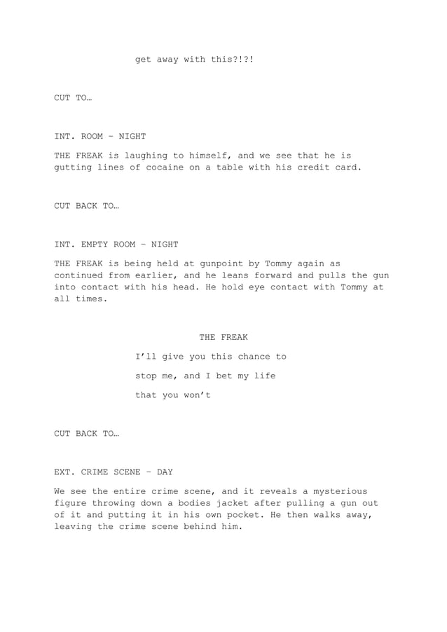 1st draft for script | DOCX